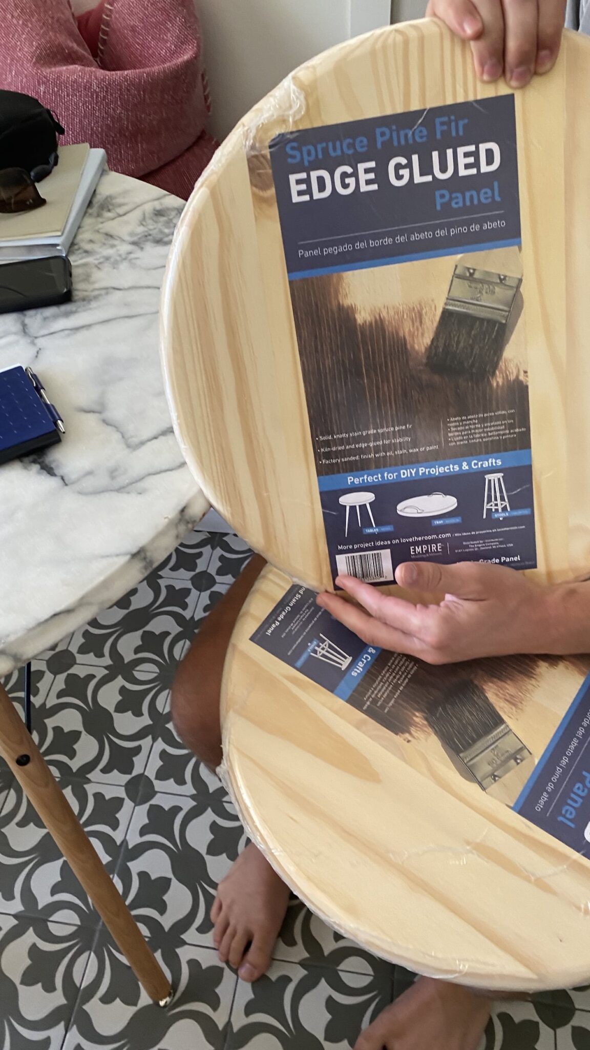 DIY Wood Slat Drum Table Base | How-To - Blushing Bungalow | So Cute ...