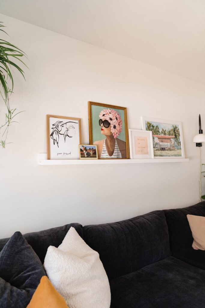 Large DIY Picture Ledge - Blushing Bungalow | So Cute You'll Blush ☺️
