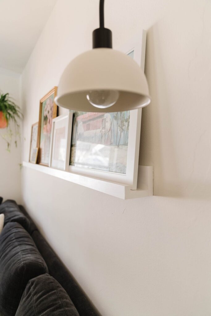 Large DIY Picture Ledge - Blushing Bungalow | So Cute You'll Blush ☺️
