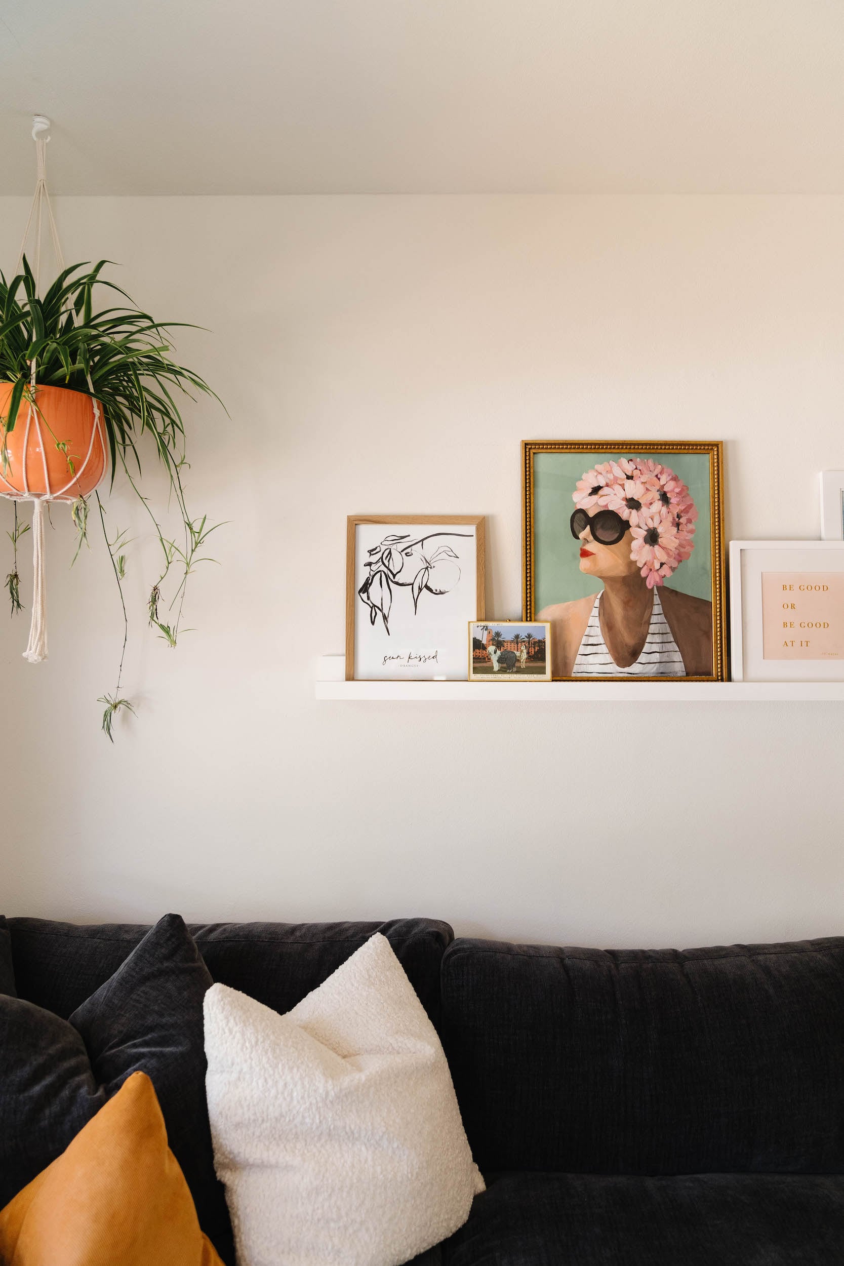 Large DIY Picture Ledge - Blushing Bungalow | So Cute You'll Blush ☺️