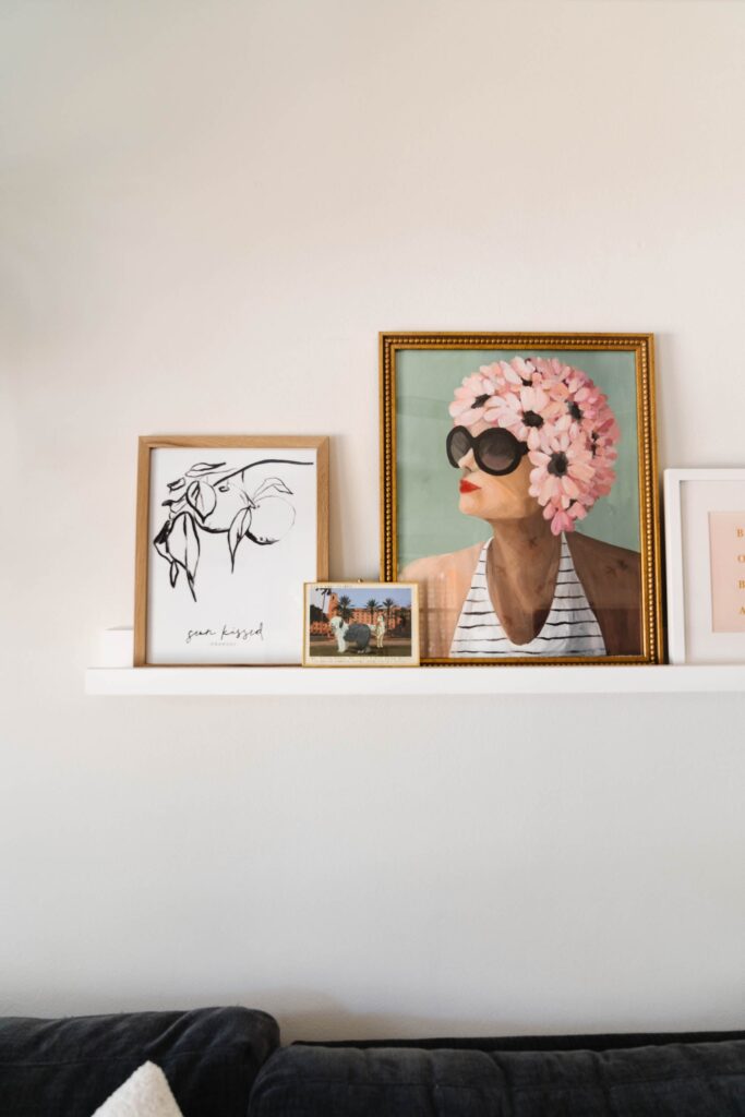 Large DIY Picture Ledge - Blushing Bungalow | So Cute You'll Blush ☺️