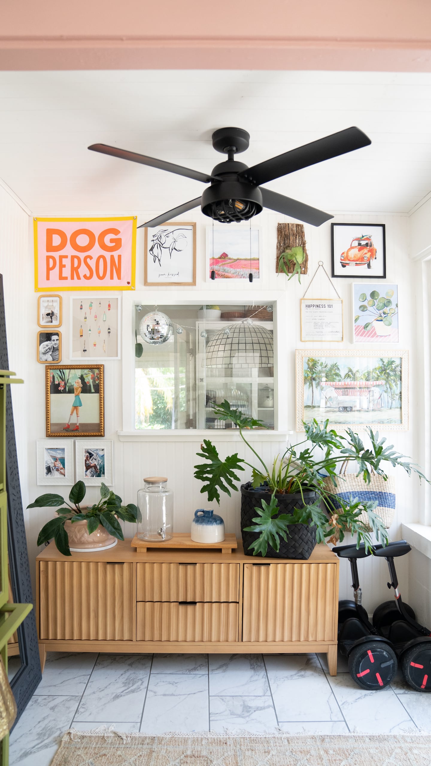 Coastal Enclosed Porch with Windows - Blushing Bungalow | So Cute You ...