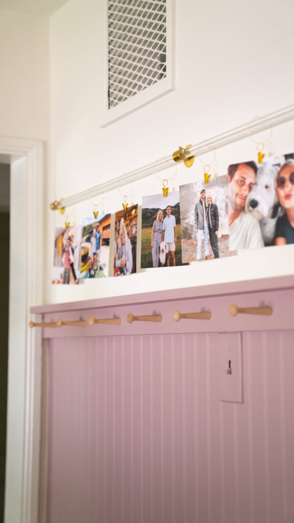 Acrylic Picture Rail with Brass Clips - Blushing Bungalow | So Cute You ...