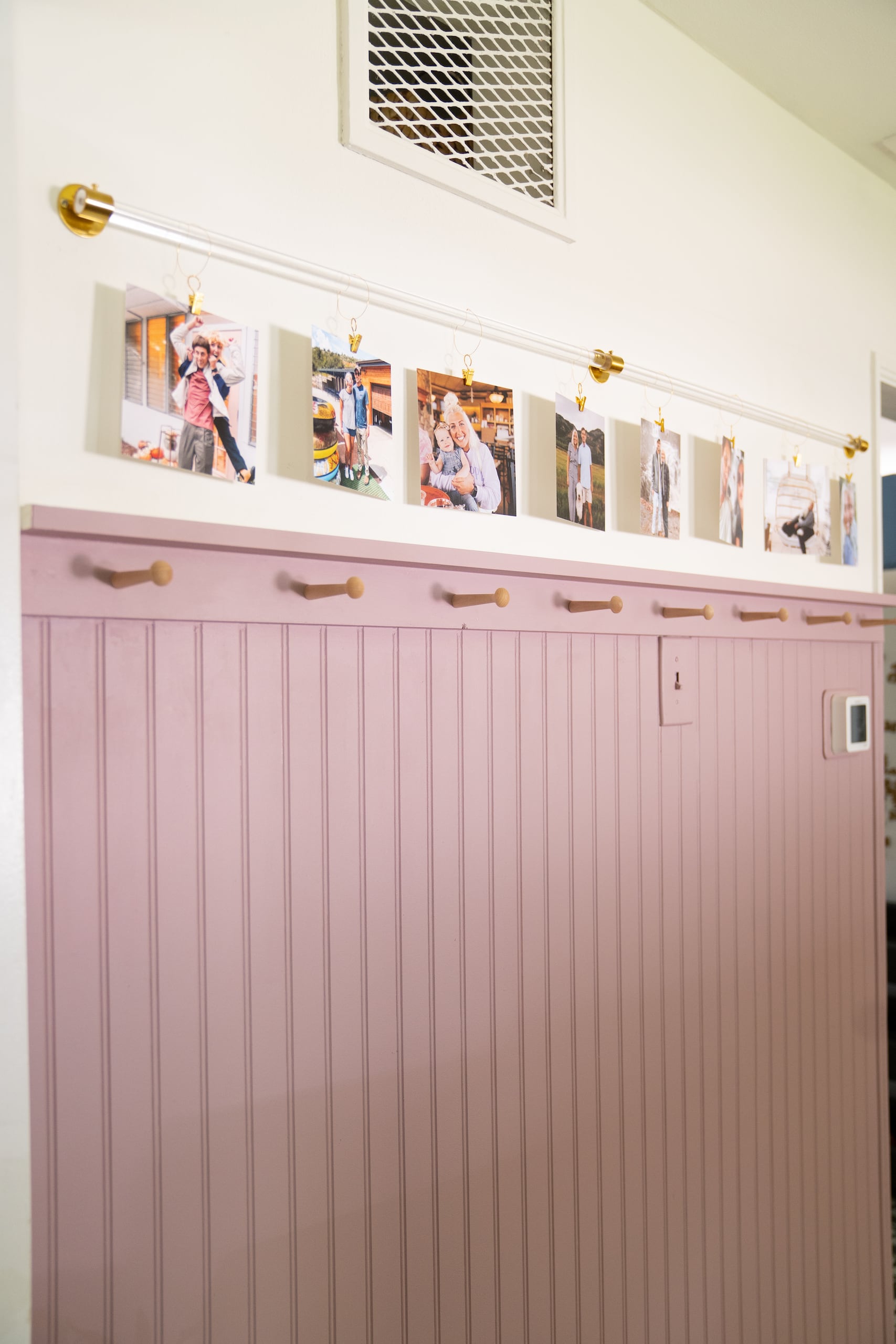 Acrylic Picture Rail with Brass Clips - Blushing Bungalow | So Cute You ...