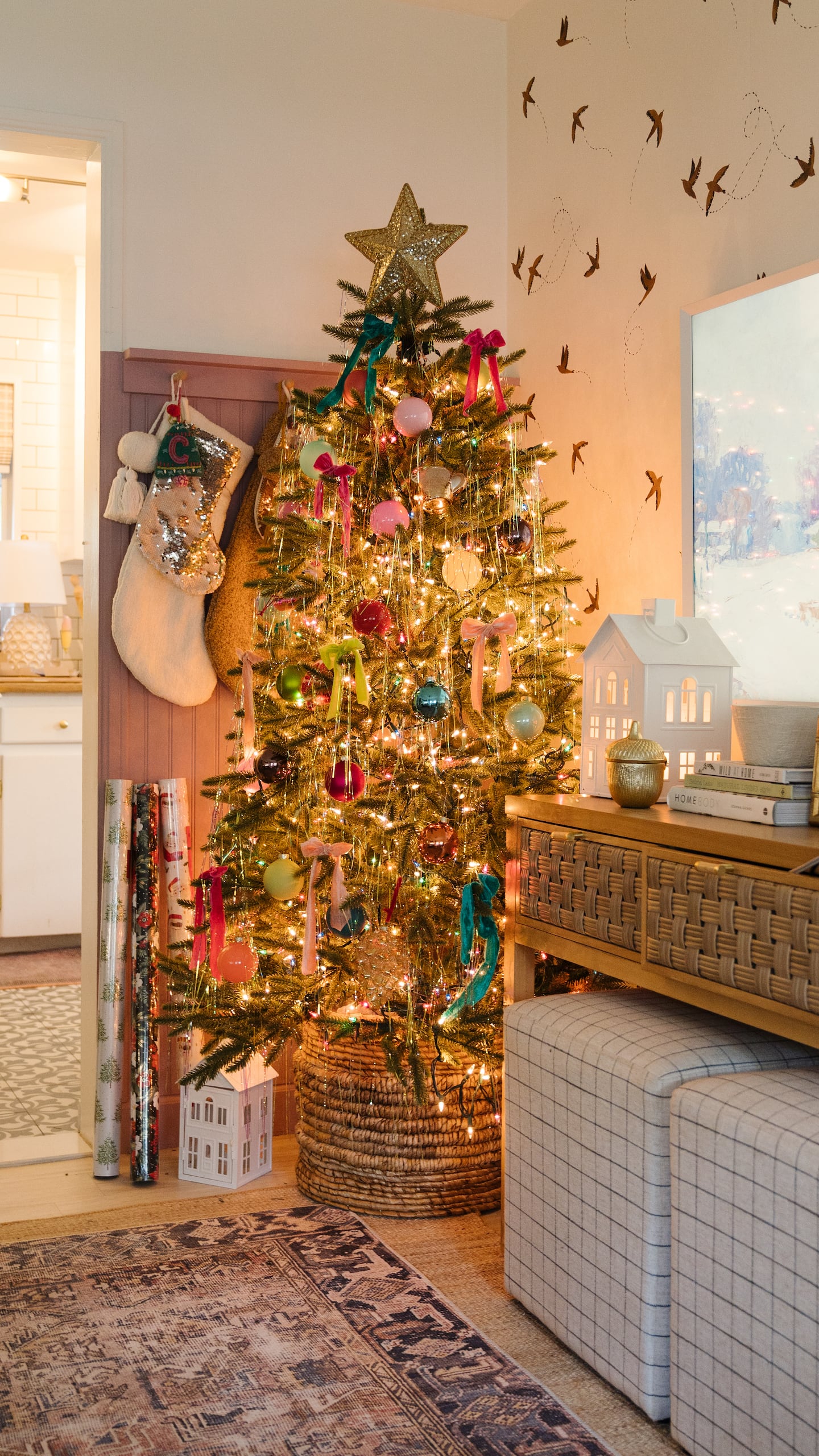 Vintage Inspired Tinsel Christmas Tree - Blushing Bungalow | So Cute ...