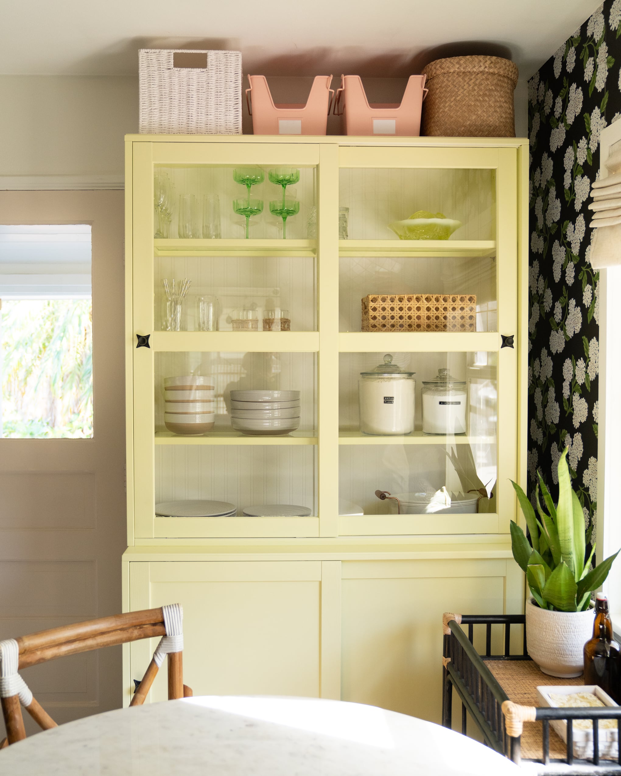 Key Lime Painted Ikea Havsta Cabinet - Blushing Bungalow | So Cute You ...