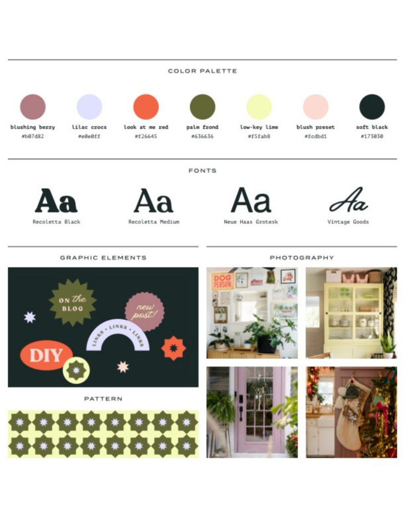 Influencer Color Branding Ideas - Blushing Bungalow | So Cute You'll ...