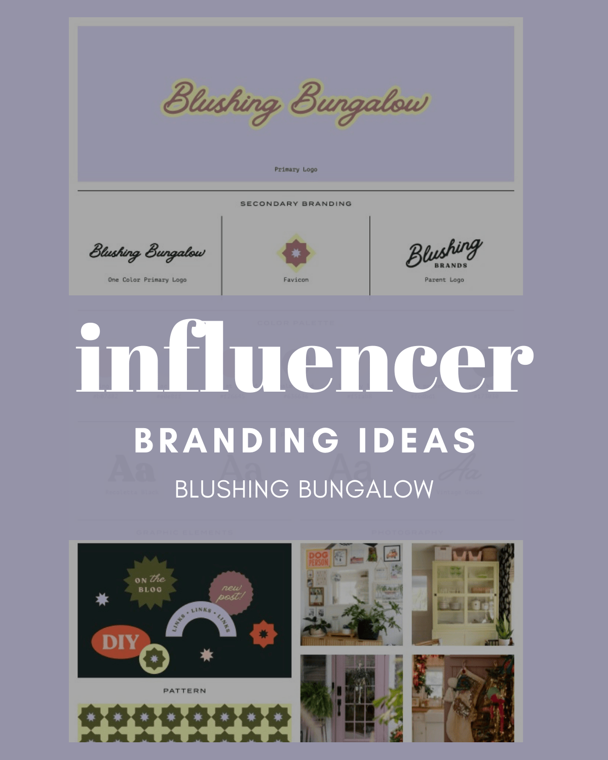 Influencer Color Branding Ideas - Blushing Bungalow | So Cute You'll ...