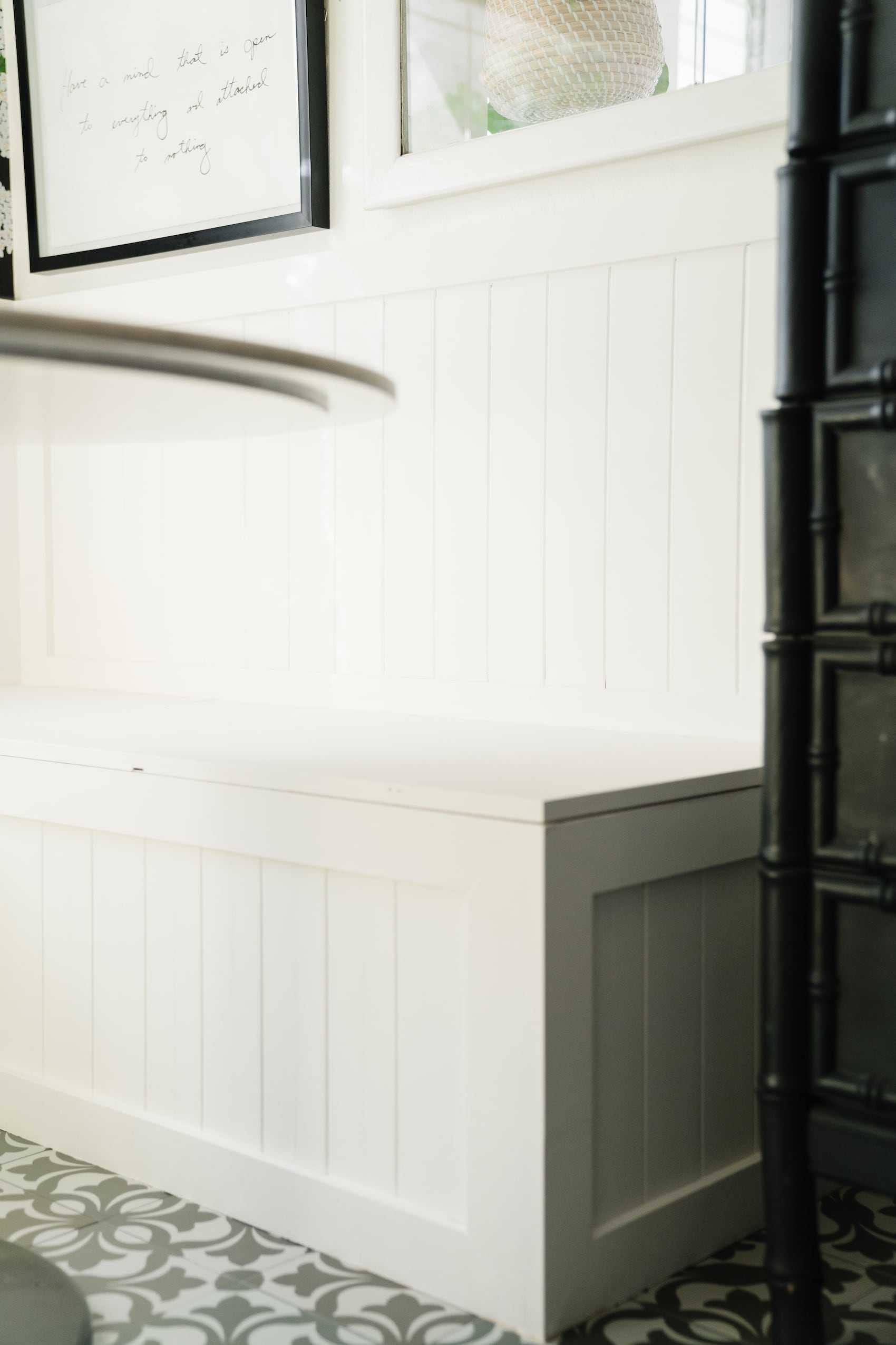 DIY Breakfast Nook Bench with Storage - Blushing Bungalow | So Cute You ...