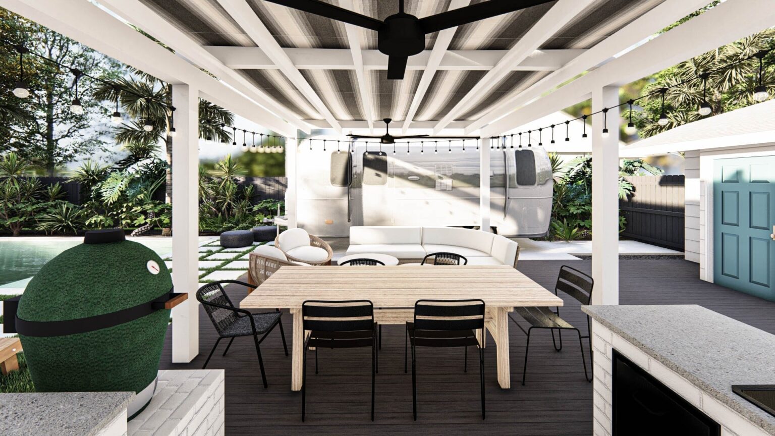 Small House Big Backyard Outdoor Transformation Plans - Blushing ...