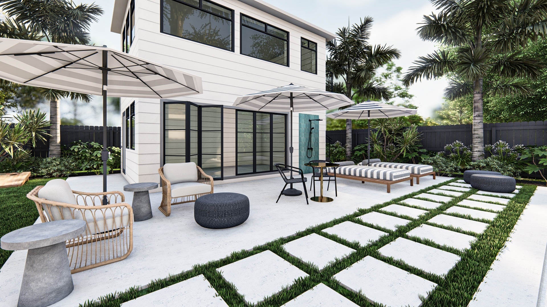Small House Big Backyard Outdoor Transformation Plans - Blushing ...