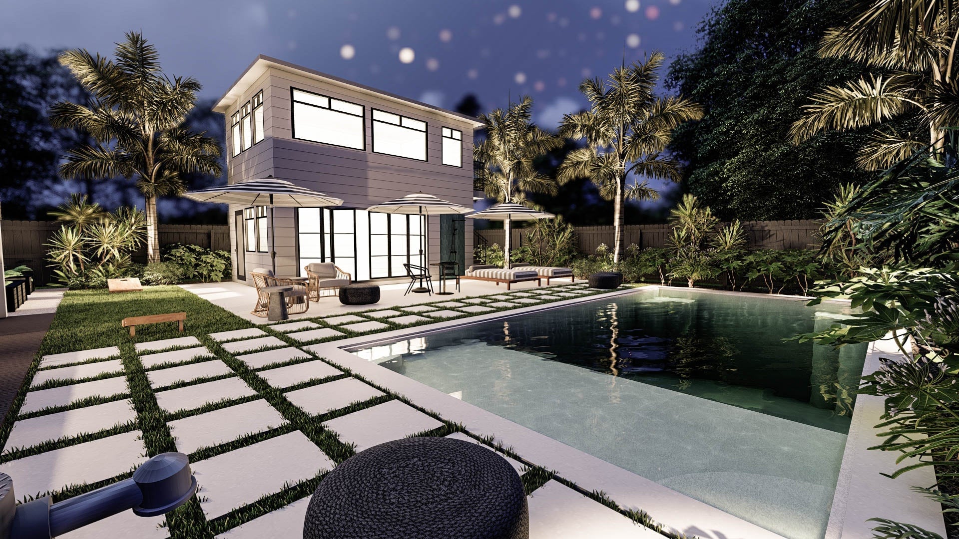 Small House Big Backyard Outdoor Transformation Plans - Blushing ...