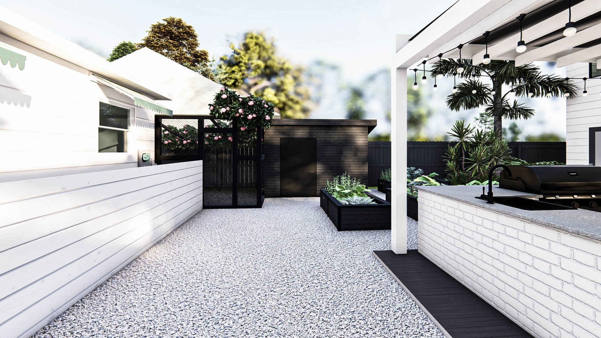 Small House Big Backyard Outdoor Transformation Plans - Blushing ...