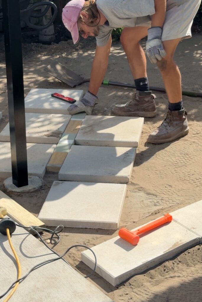 DIY Diamond Paver and Turf Walkway - Blushing Bungalow | So Cute You'll ...
