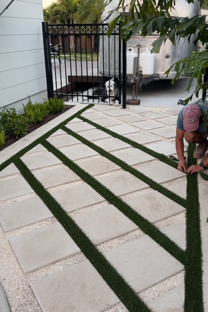 How to Install Artificial Turf Between Pavers: A Step-by-Step Guide - Blushing Bungalow | So ...