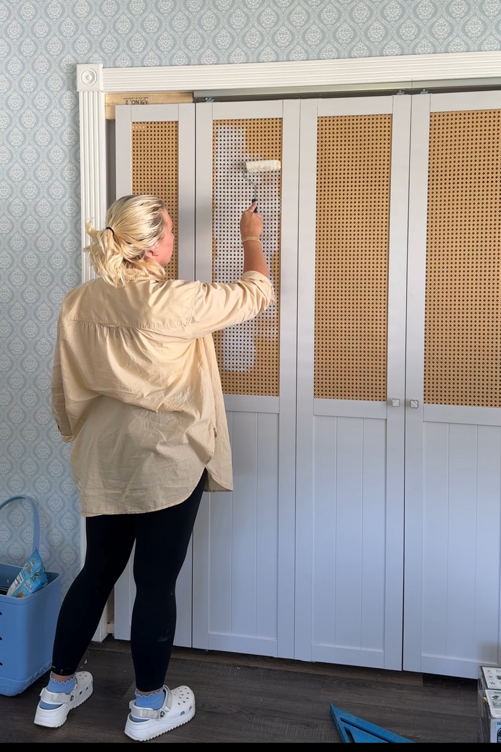 DIY Semi-Custom Closet Doors - Blushing Bungalow | So Cute You'll Blush ☺️